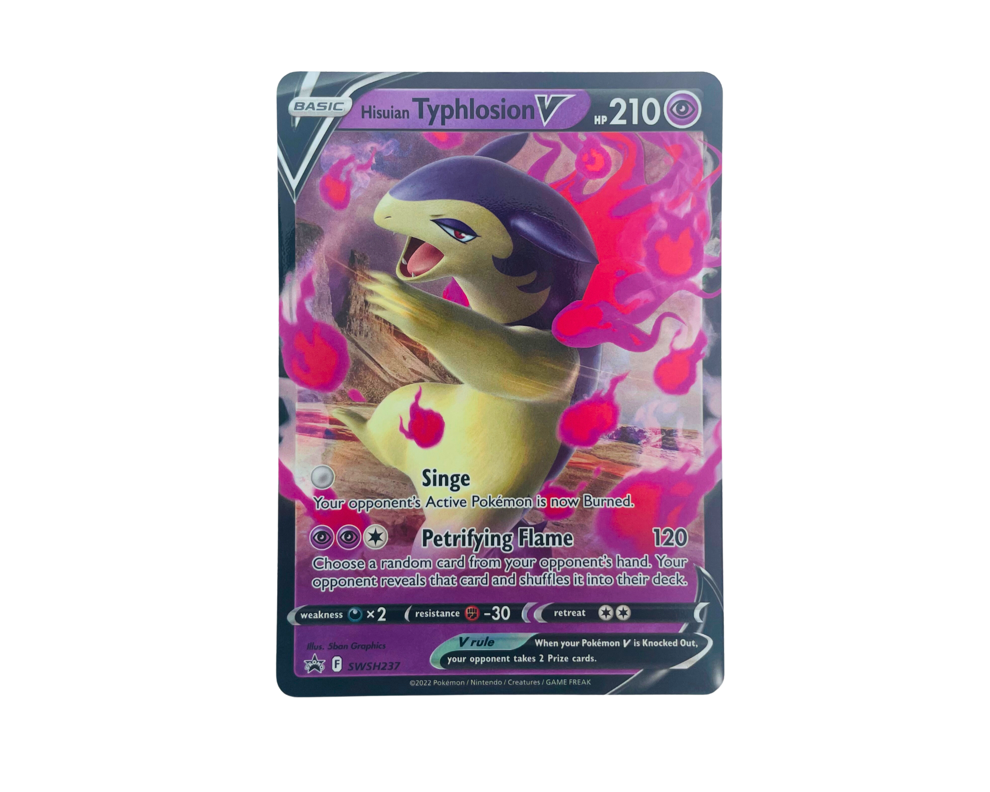 Hisuian Typhlosion V SWSH237 | Pokémon Card
